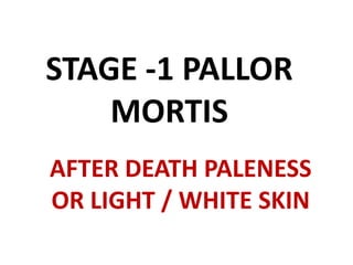 Stages of death(nursing foundation) | PPTX