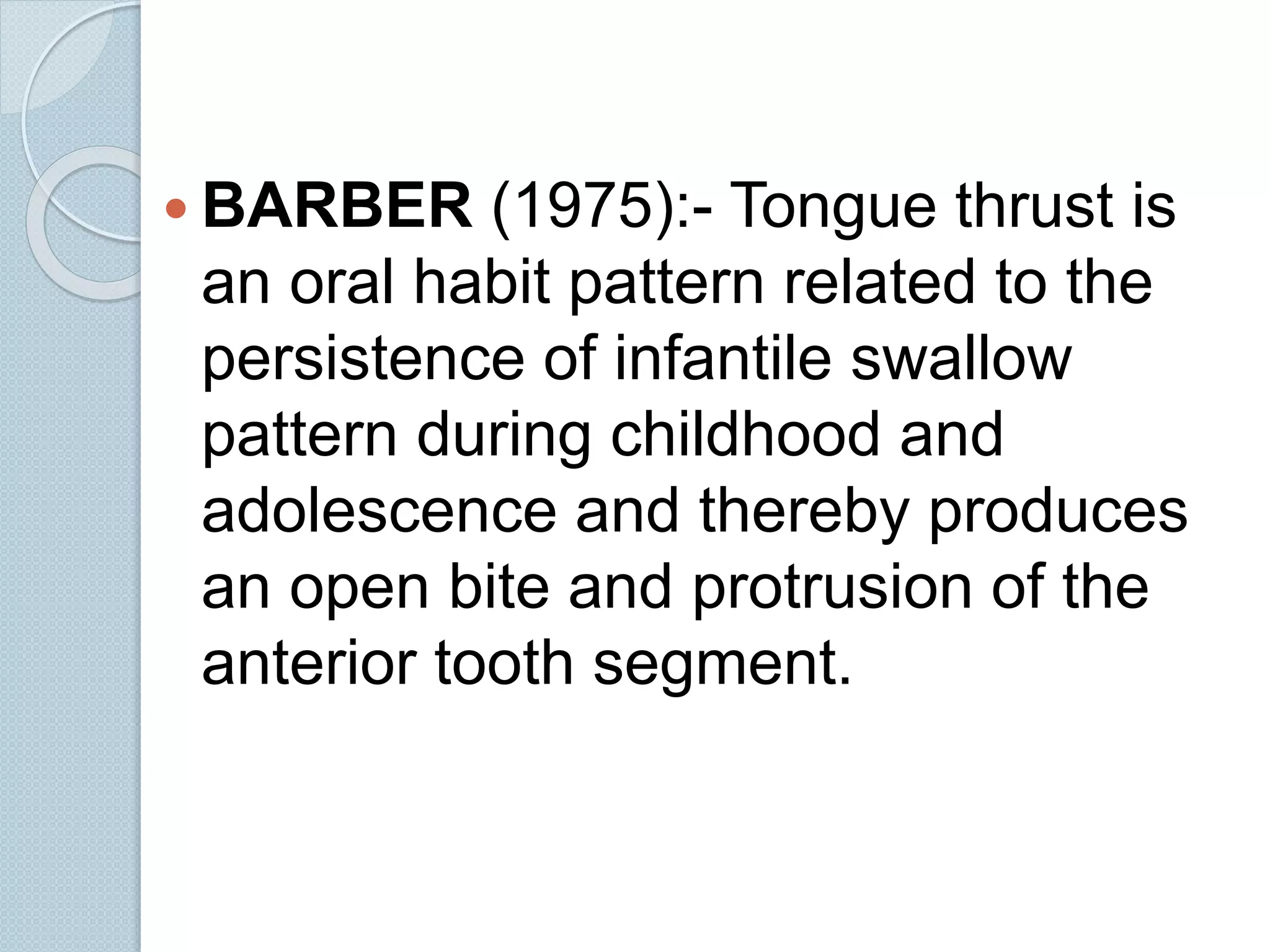 Stages of deglutition and tongue thrusting | PPTX