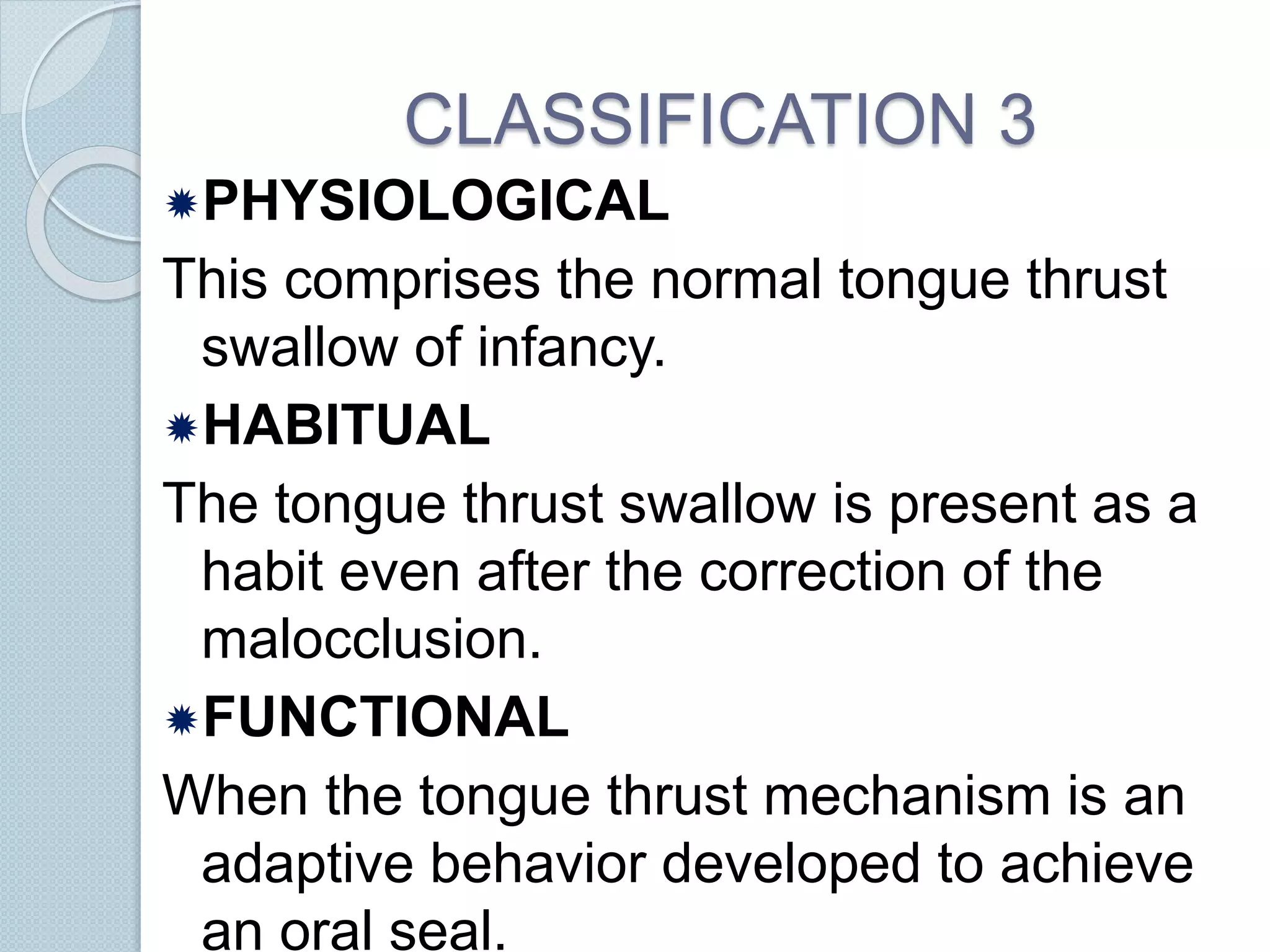 Stages of deglutition and tongue thrusting | PPTX