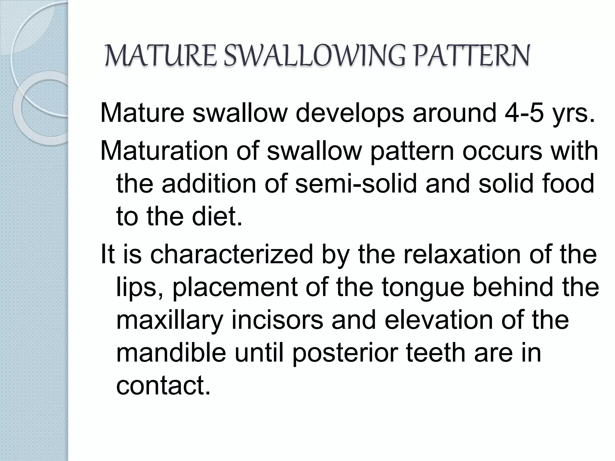 Stages of deglutition and tongue thrusting | PPTX