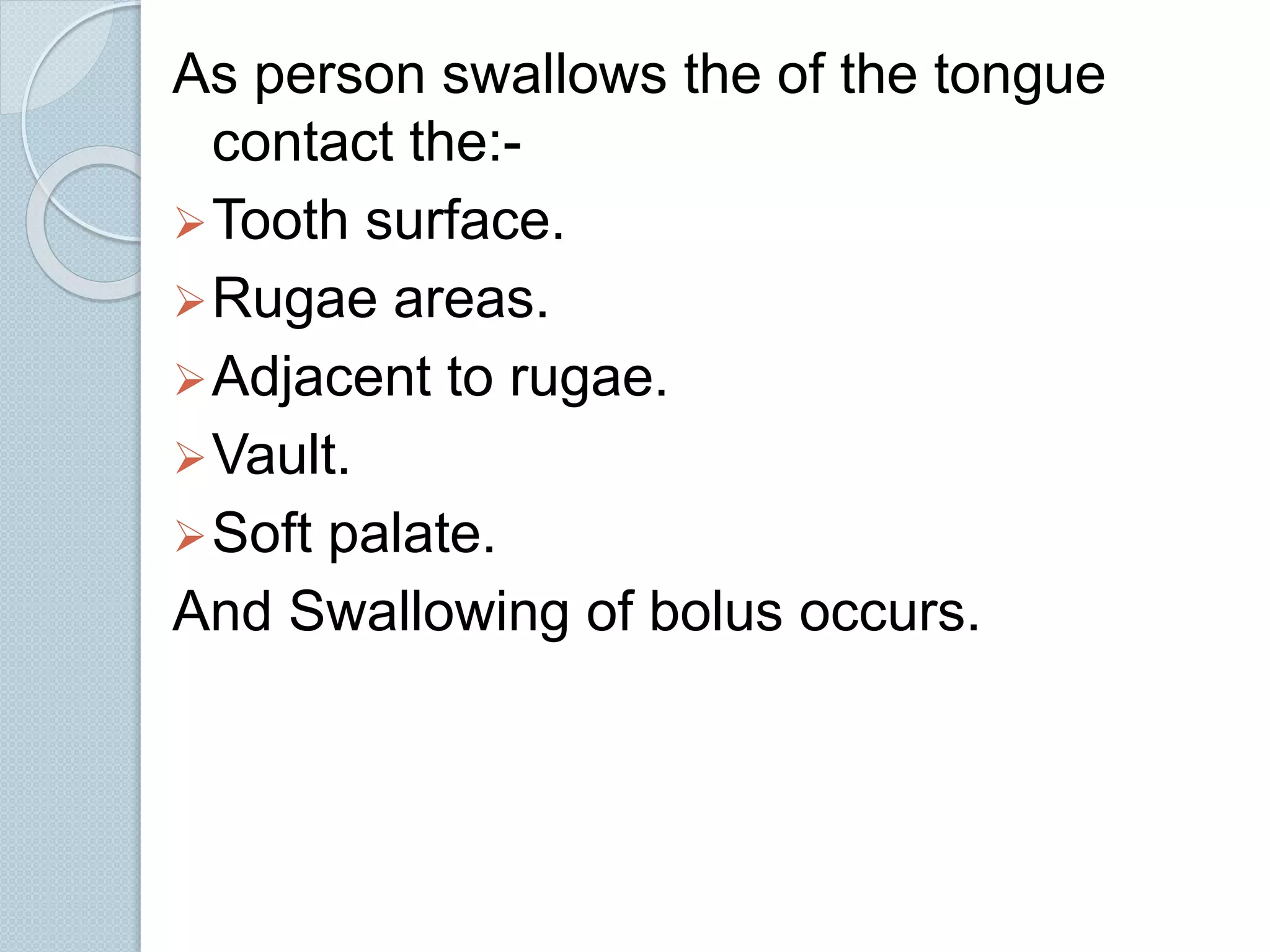 Stages of deglutition and tongue thrusting | PPTX