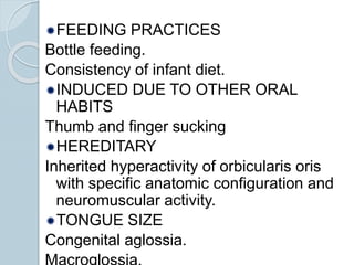Stages of deglutition and tongue thrusting | PPTX