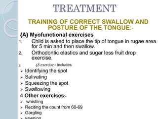 Stages of deglutition and tongue thrusting | PPTX