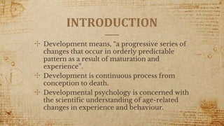 Stages of development 1 | PPTX