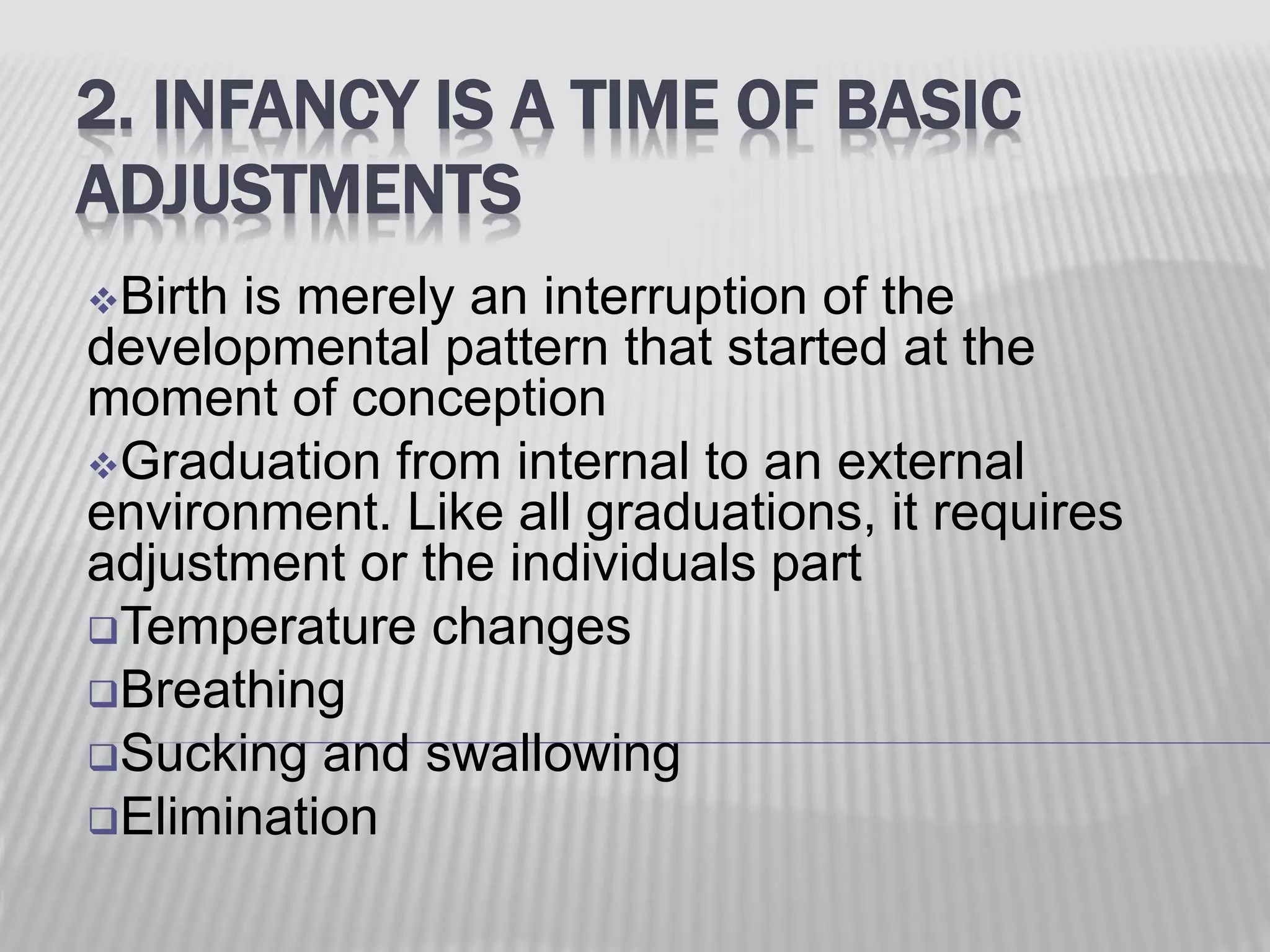 Stages of development: Infancy | PPTX