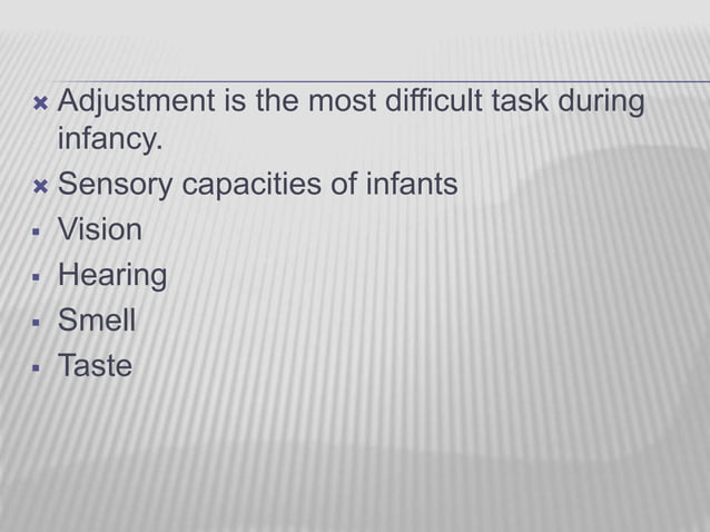 Stages of development: Infancy | PPTX | Pregnancy | Reproductive Health