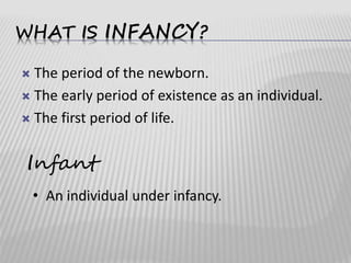 Stages of development: Infancy | PPTX