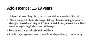 Stages of Human Development : Prenatal Period to Old Age | PPTX