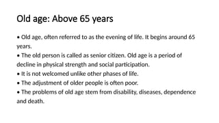 Stages of Human Development : Prenatal Period to Old Age | PPTX