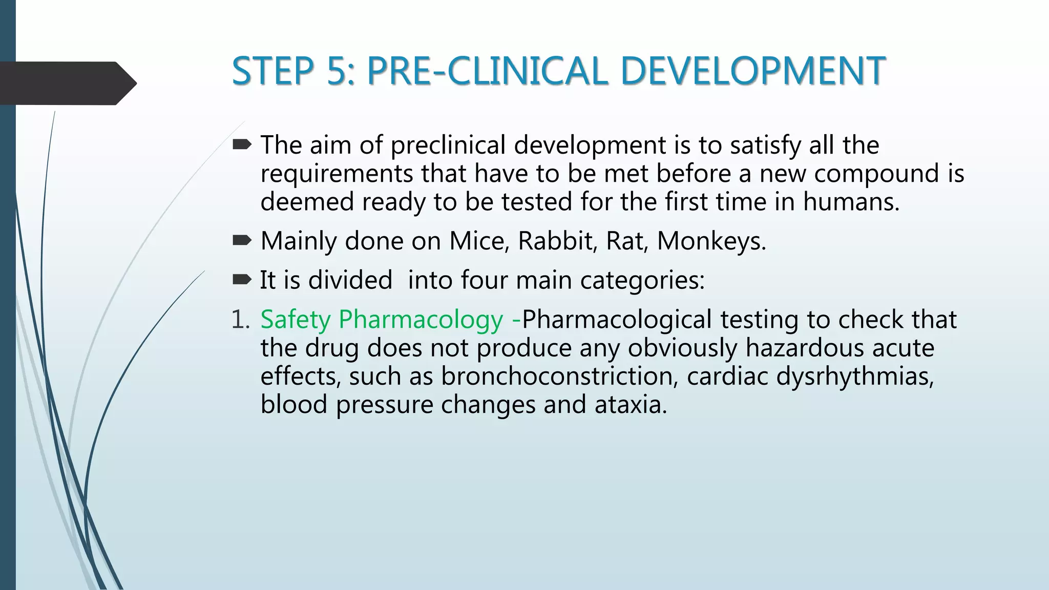 Stages of drug development | PPTX
