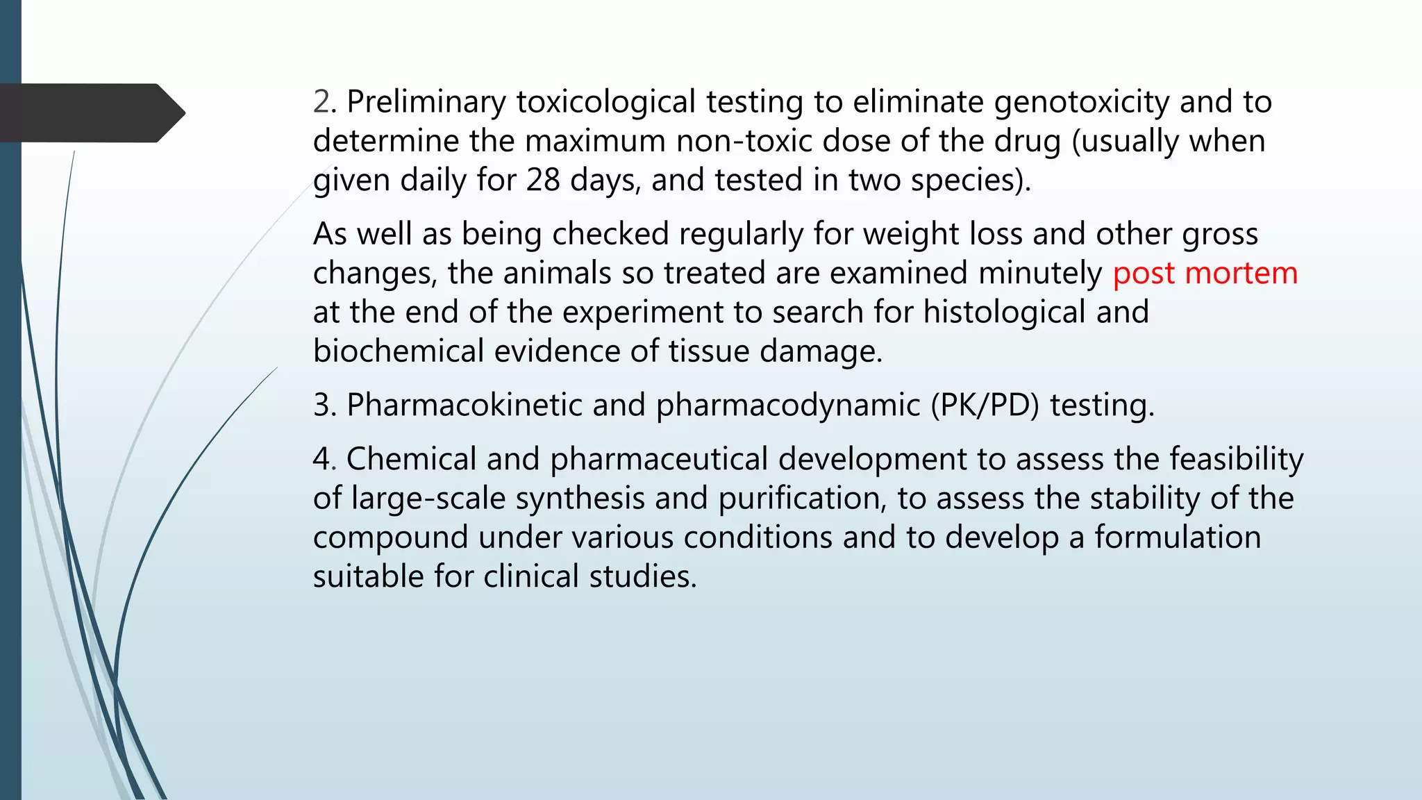 Stages of drug development | PPTX