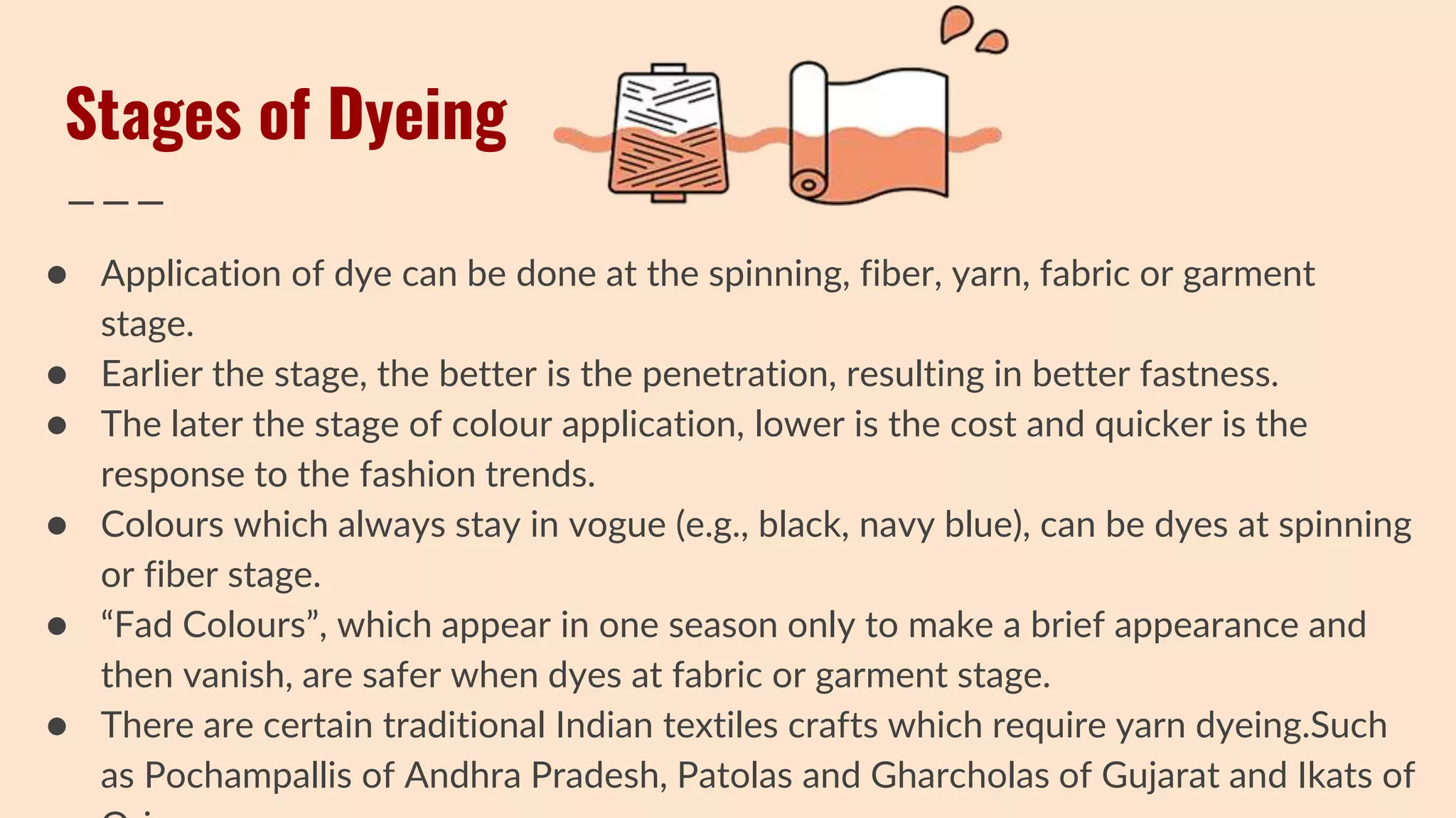 Stages of dyeing | PPTX