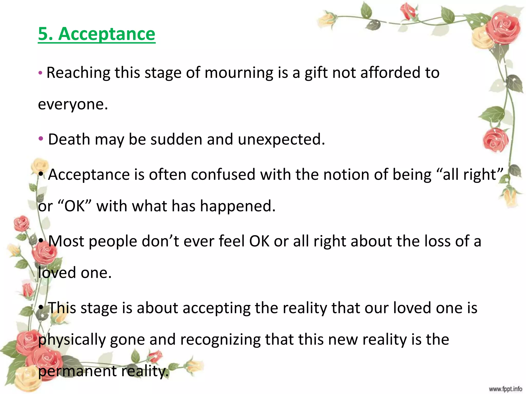 Stages of dying | PPT