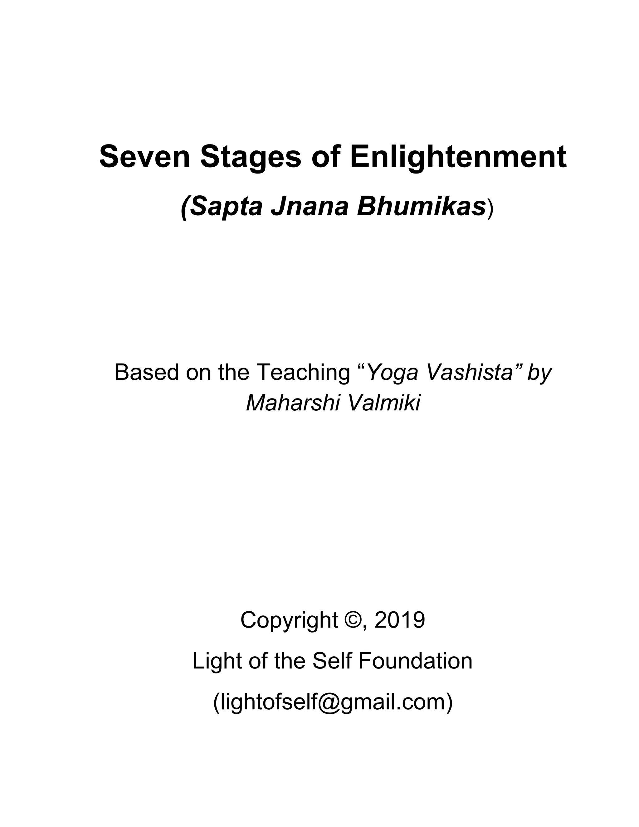 Stages of Enlightenment | PDF