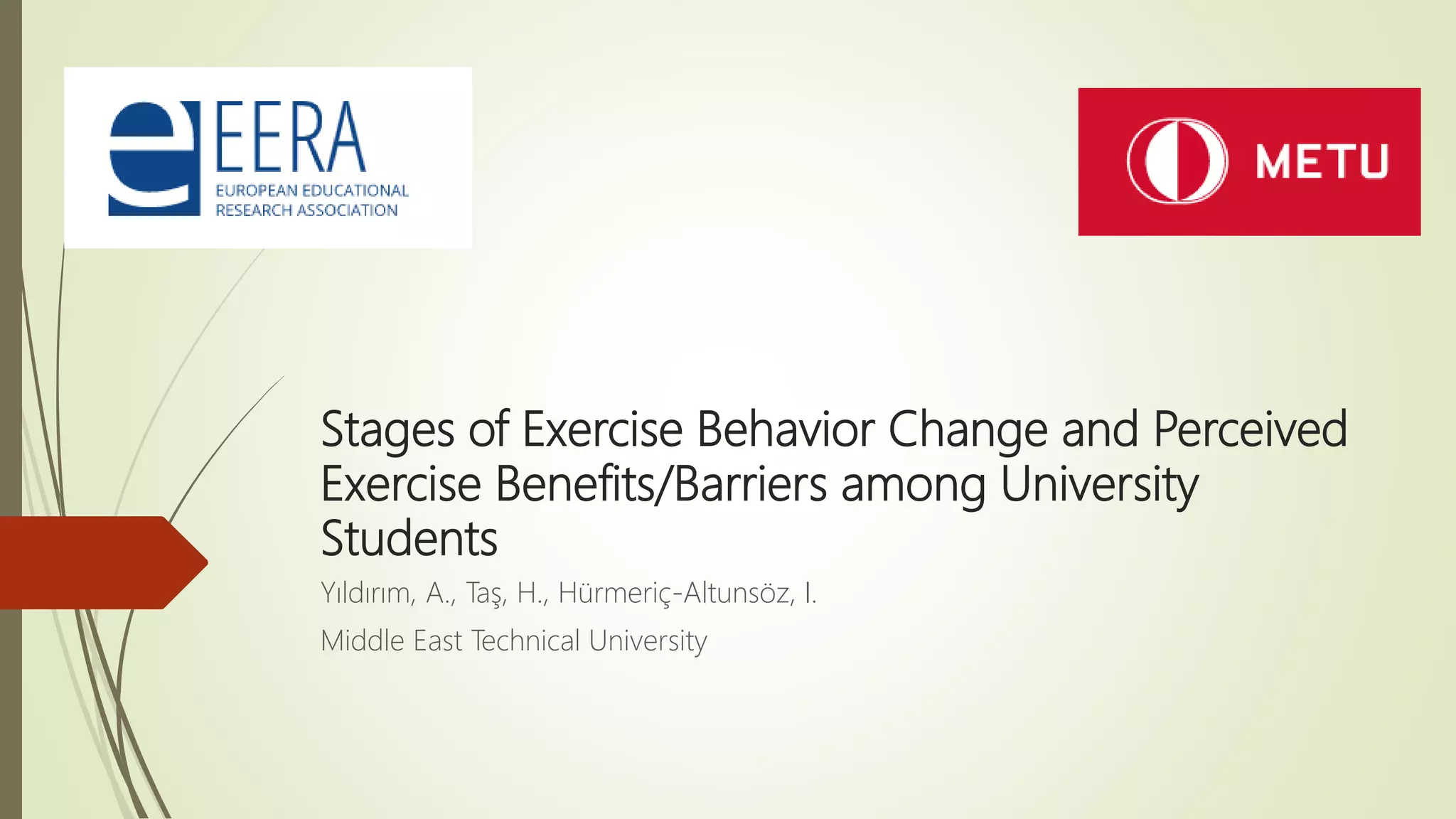 Stages of exercise behavior change and perceived exercise benefits ...