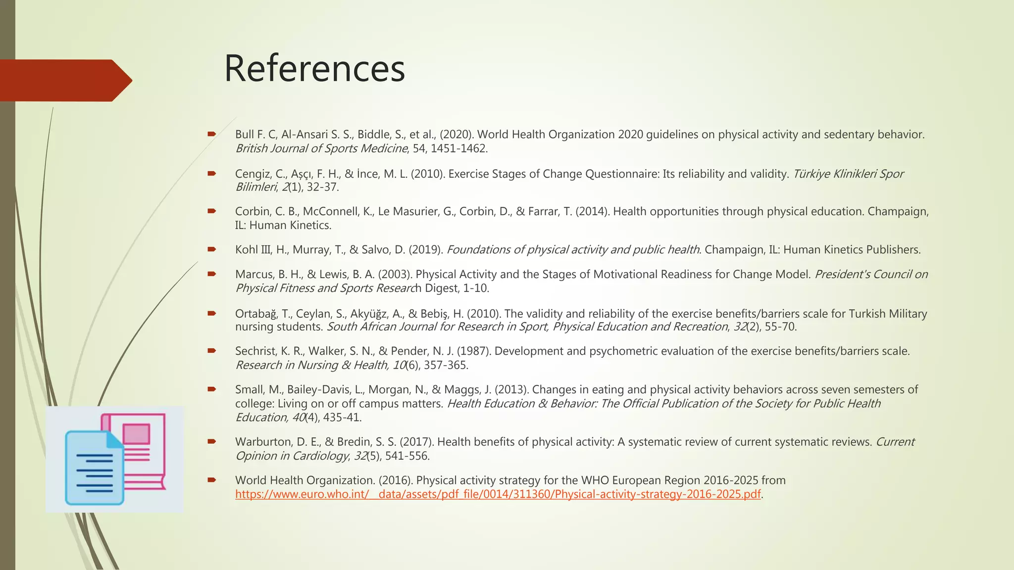 Stages of exercise behavior change and perceived exercise benefits ...