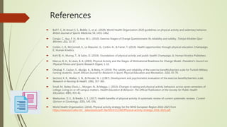 Stages of exercise behavior change and perceived exercise benefits ...