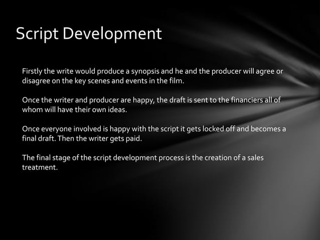 Stages of film production | PPTX
