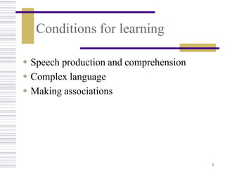 Stages of first language learning | PPT