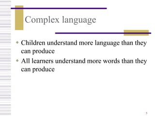 Stages of first language learning | PPT