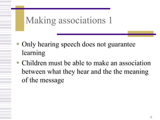 Stages of first language learning | PPT