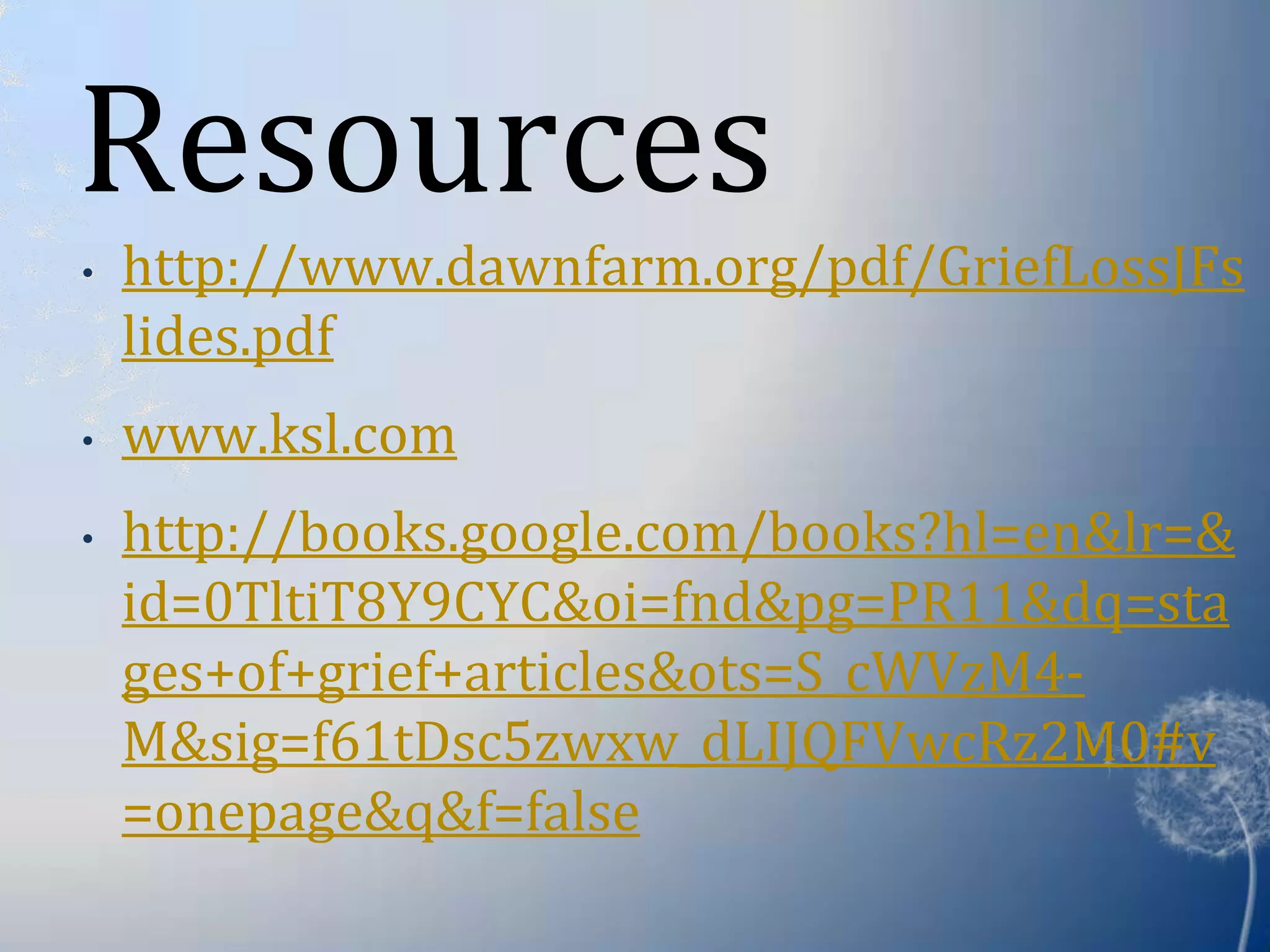 Stages of grief | PPTX