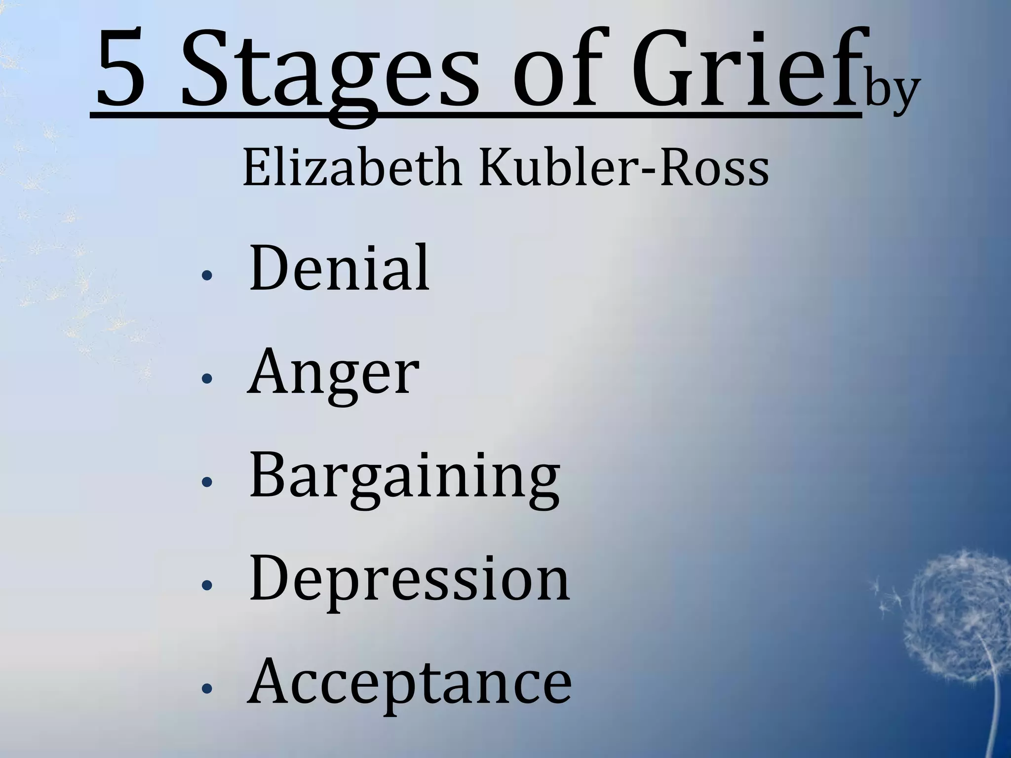 Stages of grief | PPTX