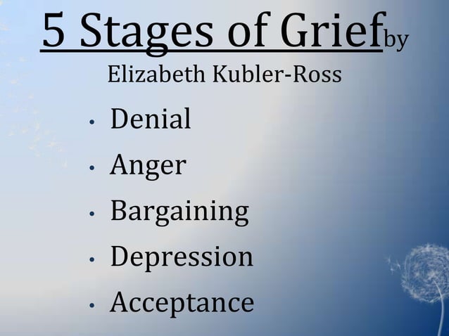 Stages of grief | PPTX | Bereavement | Family and Relationships