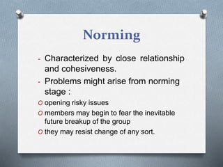 Stages of group development in social group work by Md Habeeb | PPT