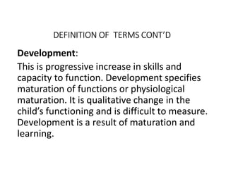 STAGES OF GROWTH AND DEVELOPMENT.pdfdddd | PDF
