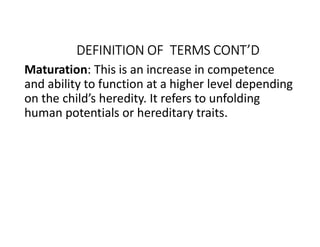 STAGES OF GROWTH AND DEVELOPMENT.pdfdddd | PDF