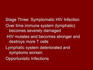 Stages of HIV infection | PPT