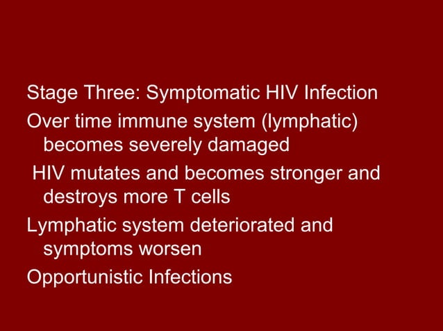 Stages of HIV infection | PPT | Infectious Diseases | Diseases and Conditions