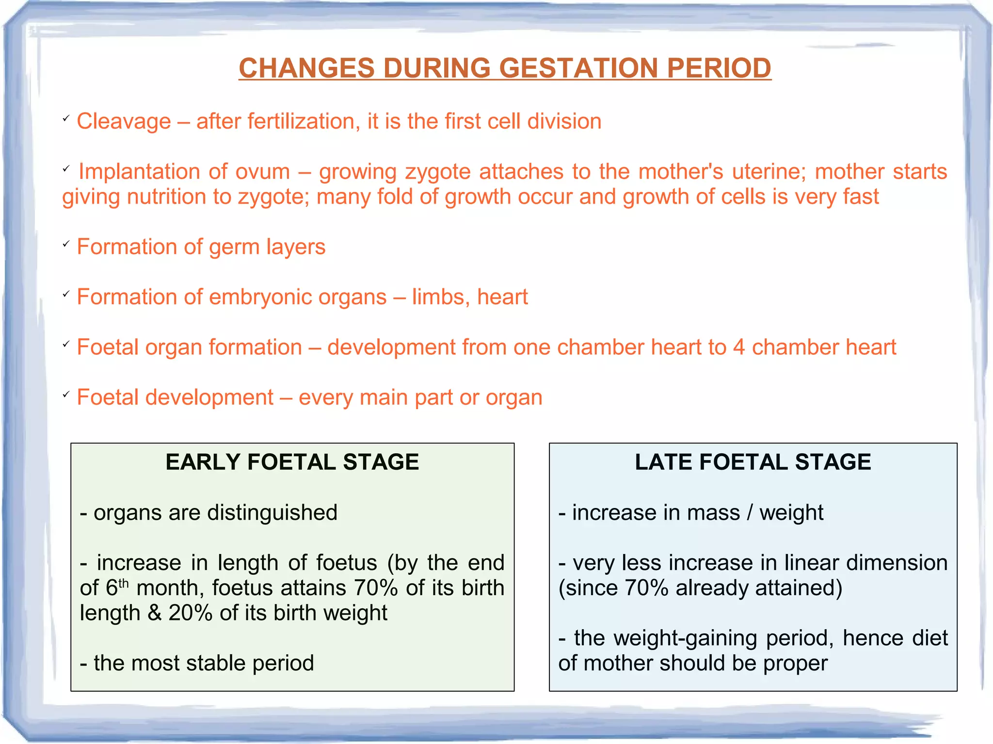 Stages of Human Growth (Pre-natal development - Senescence) | PPT