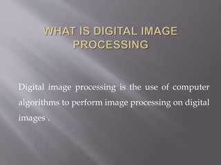 Stages of image processing | PPTX