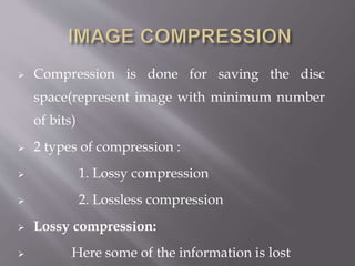 Stages of image processing | PPTX