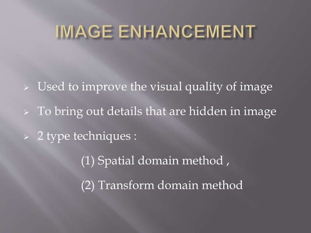 Stages of image processing | PPTX