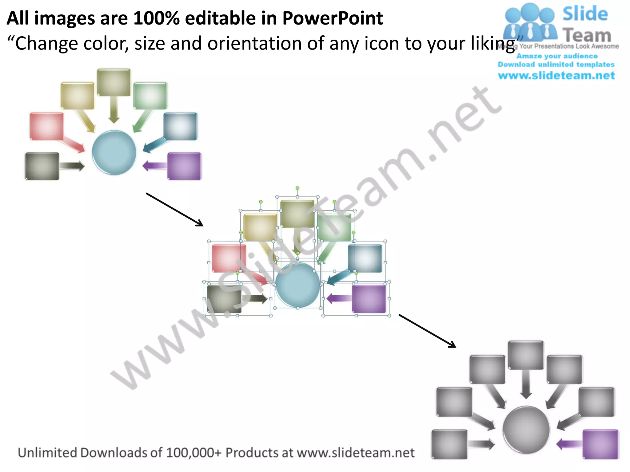 Stages of in decision making process flow chart powerpoint templates ...