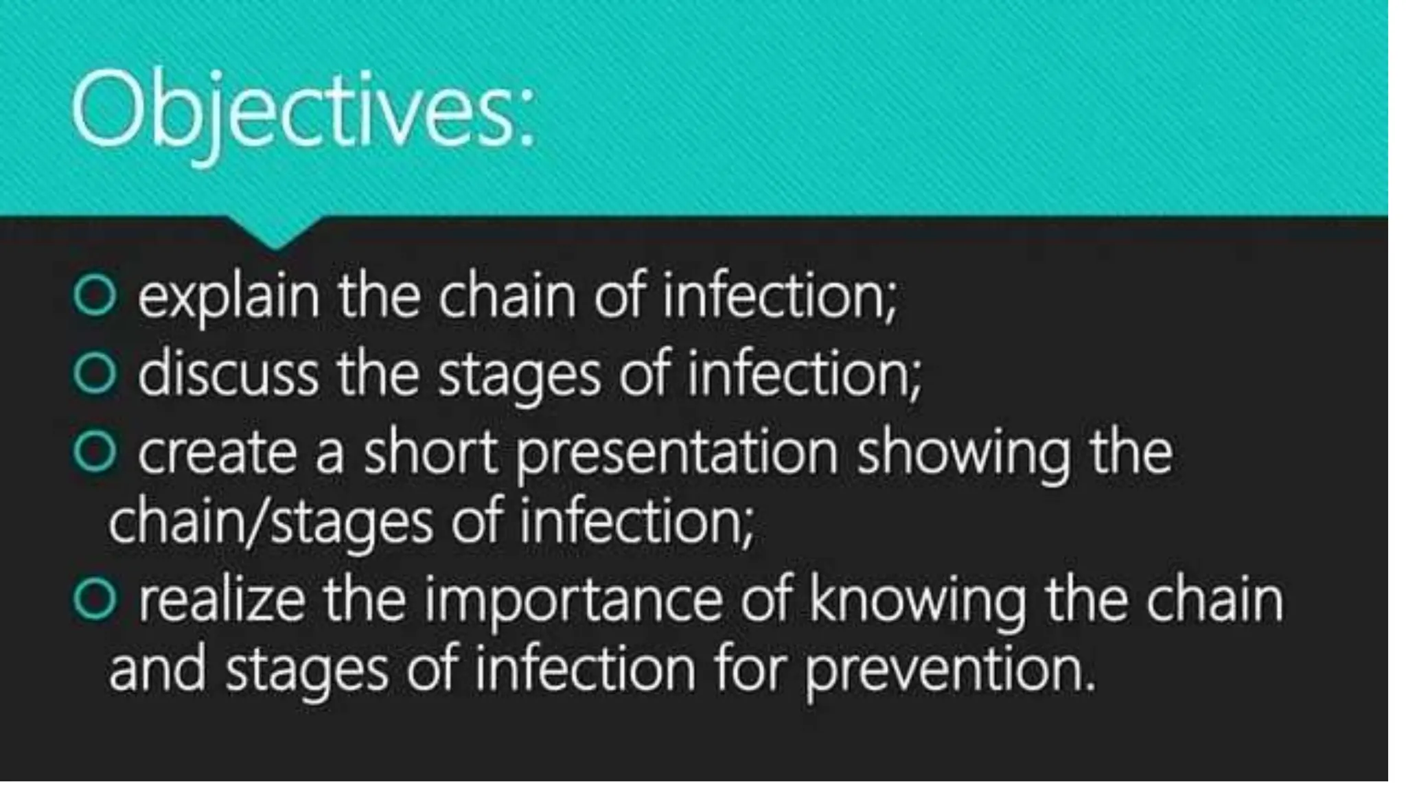 Stages of Infection Grade 8 and chain of infection | PPTX