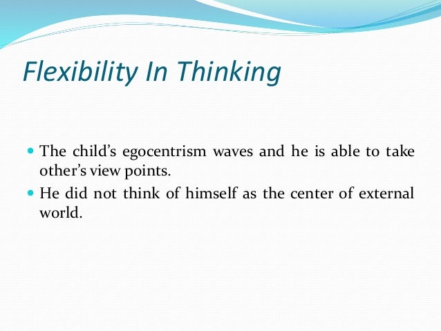 Stages of intellectual development