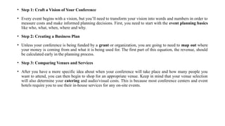 Stages of international meeting and organization of international ...