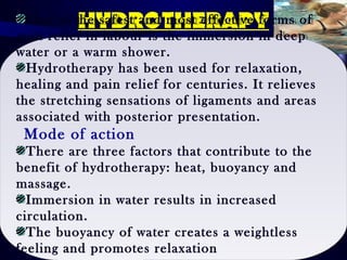 Stages of labour and alternative therapies | PPT