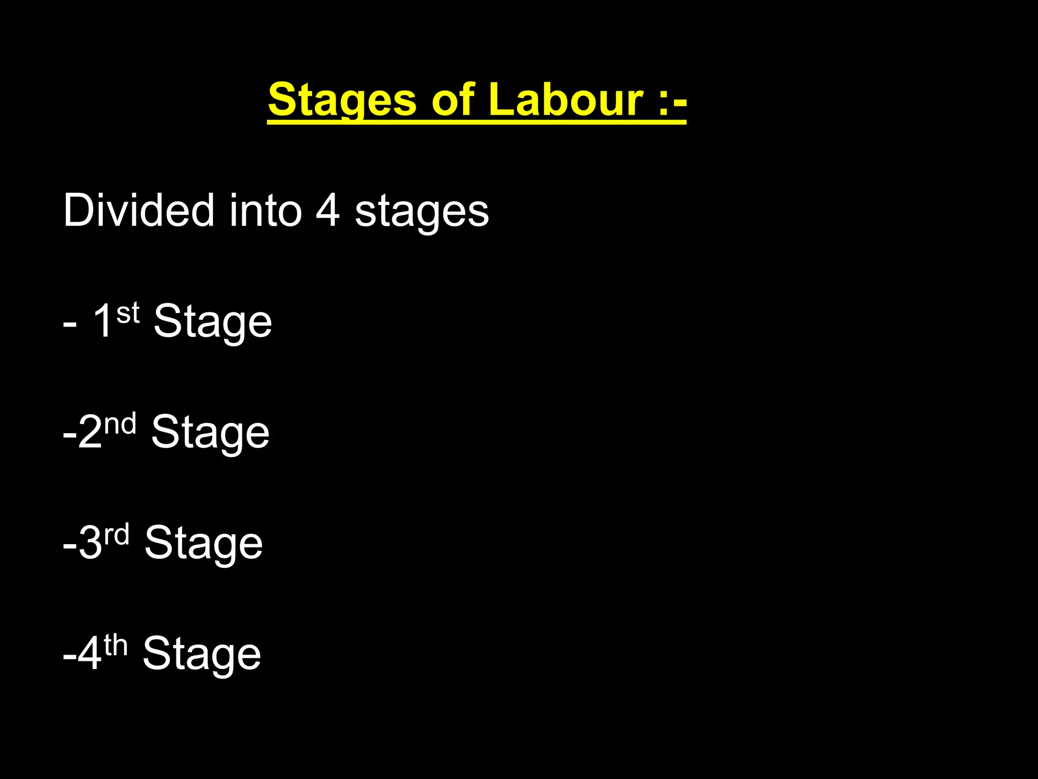 Stages of labour & labour analgesia | PPTX