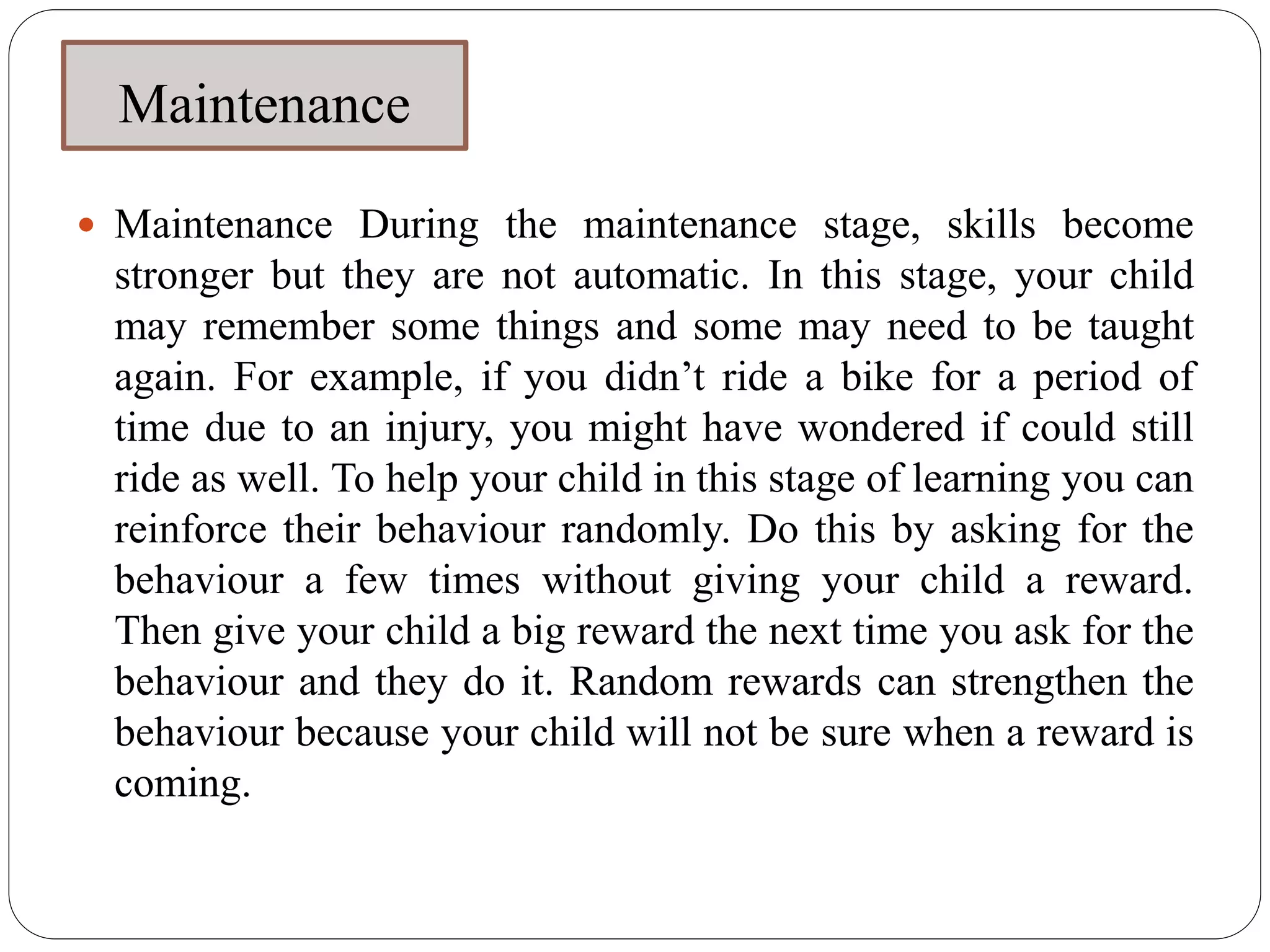 Stages of learning for B.ed spl.edu. Paper | PPTX