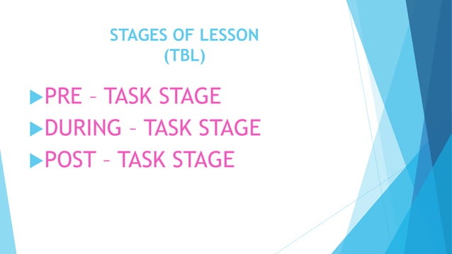Stages of lesson | PPTX