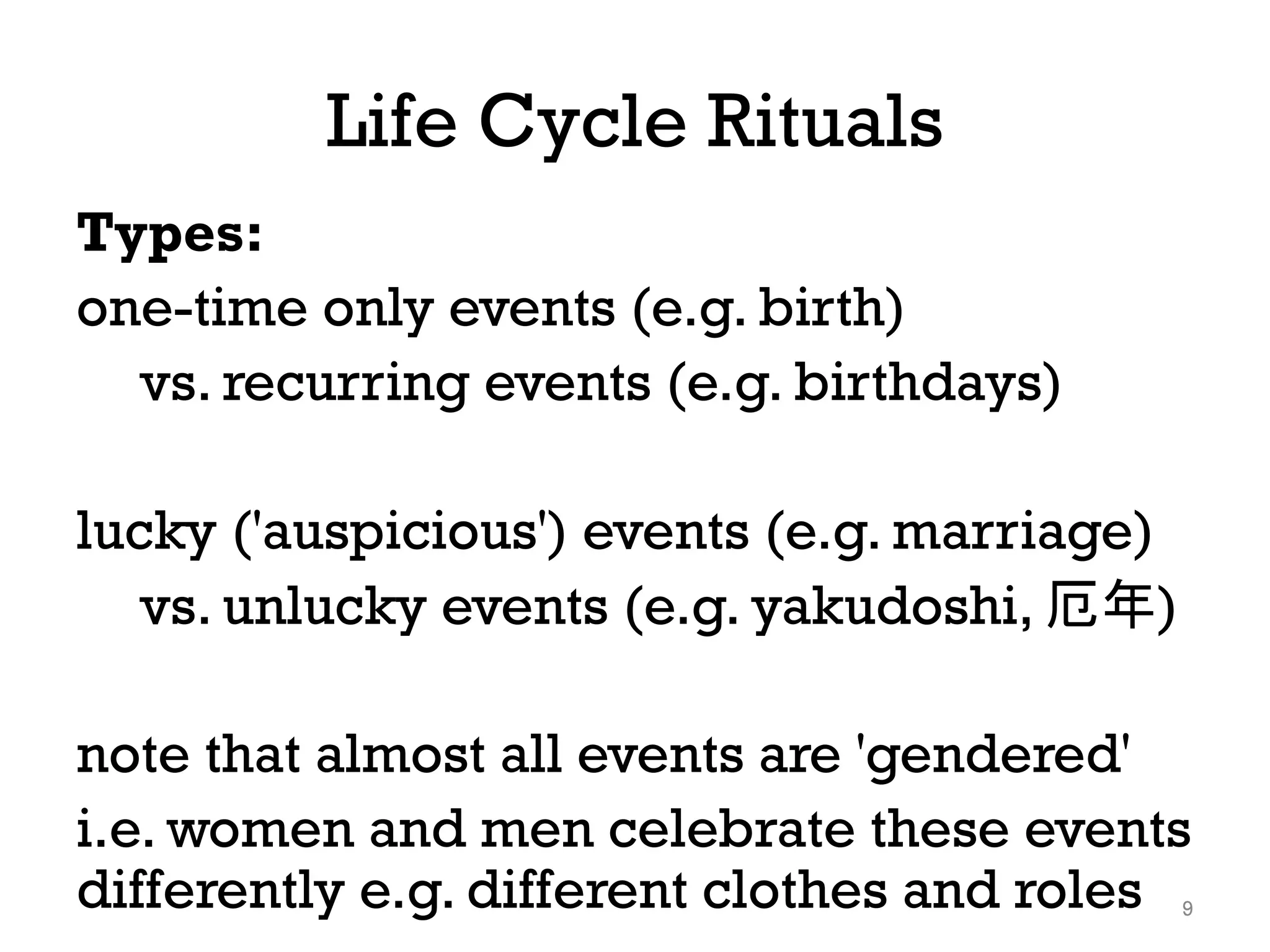 Japanese Life Cycle Rituals | PDF