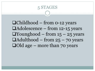 Stages of life 3rd primary | PPT