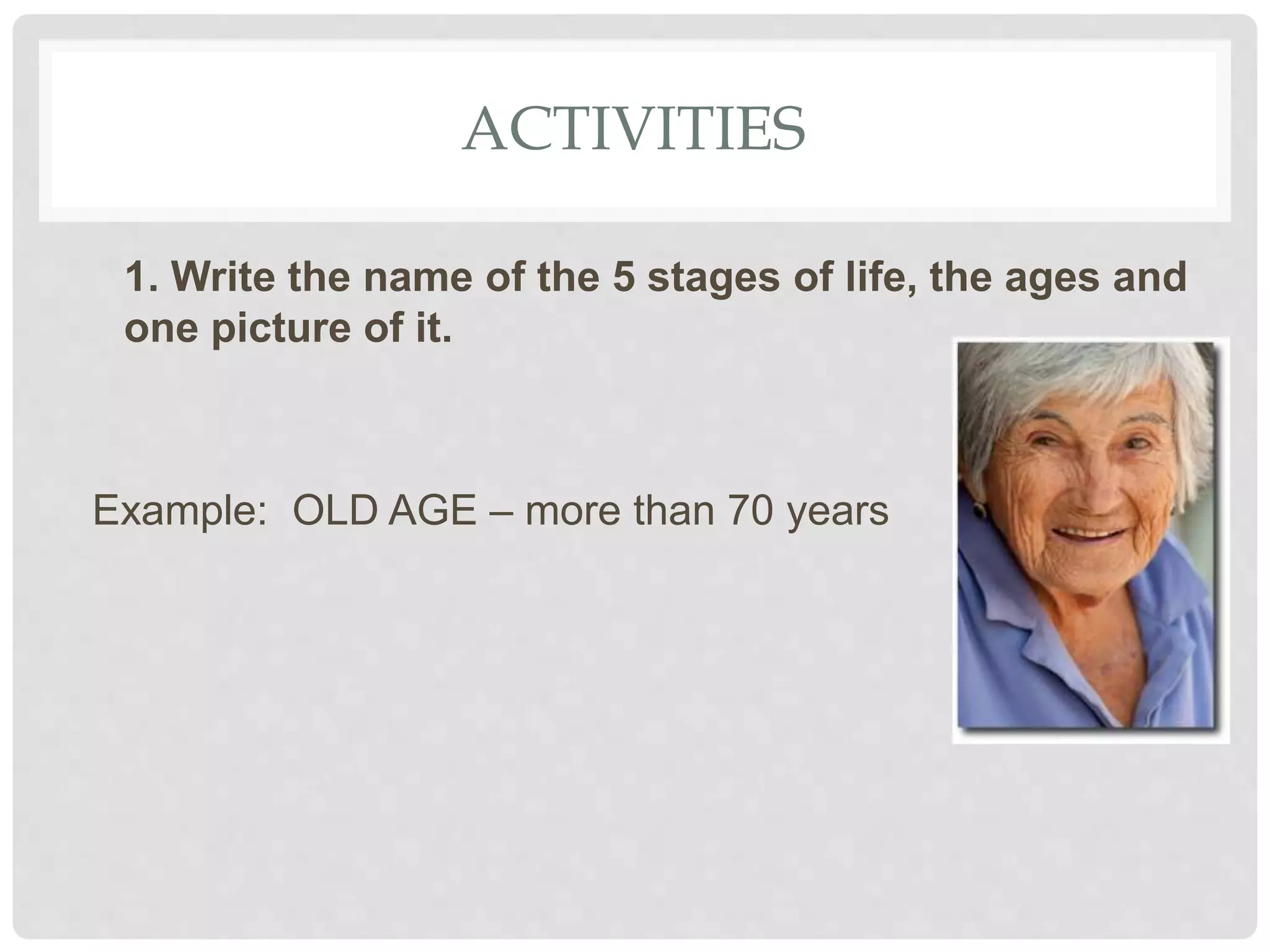 Stages of life 3rd primary | PPTX