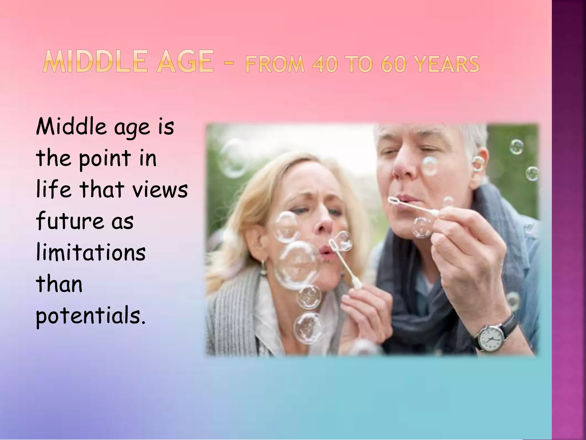 Stages of Life Span (Puberty to Old Age) | PPTX