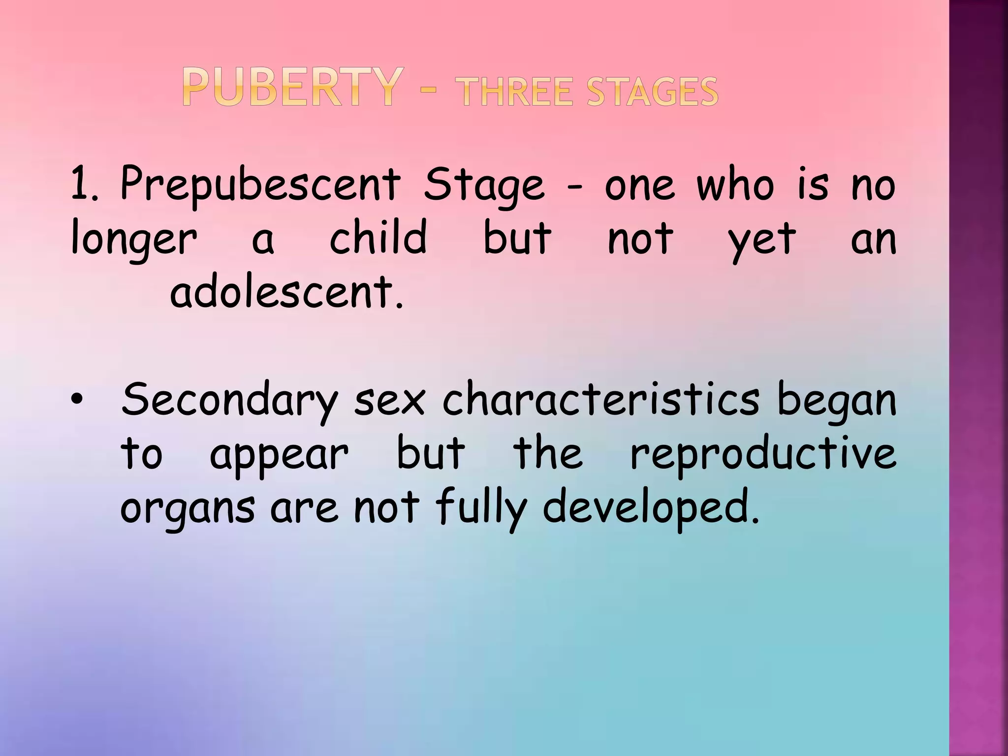 Stages of Life Span (Puberty to Old Age) | PPTX
